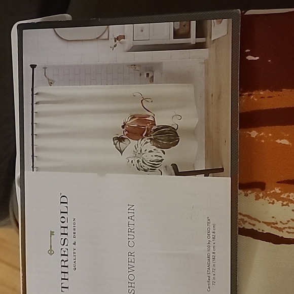 Threshold | Bath | Threshold Standard Shower Curtain Harvest Pumpkin ...